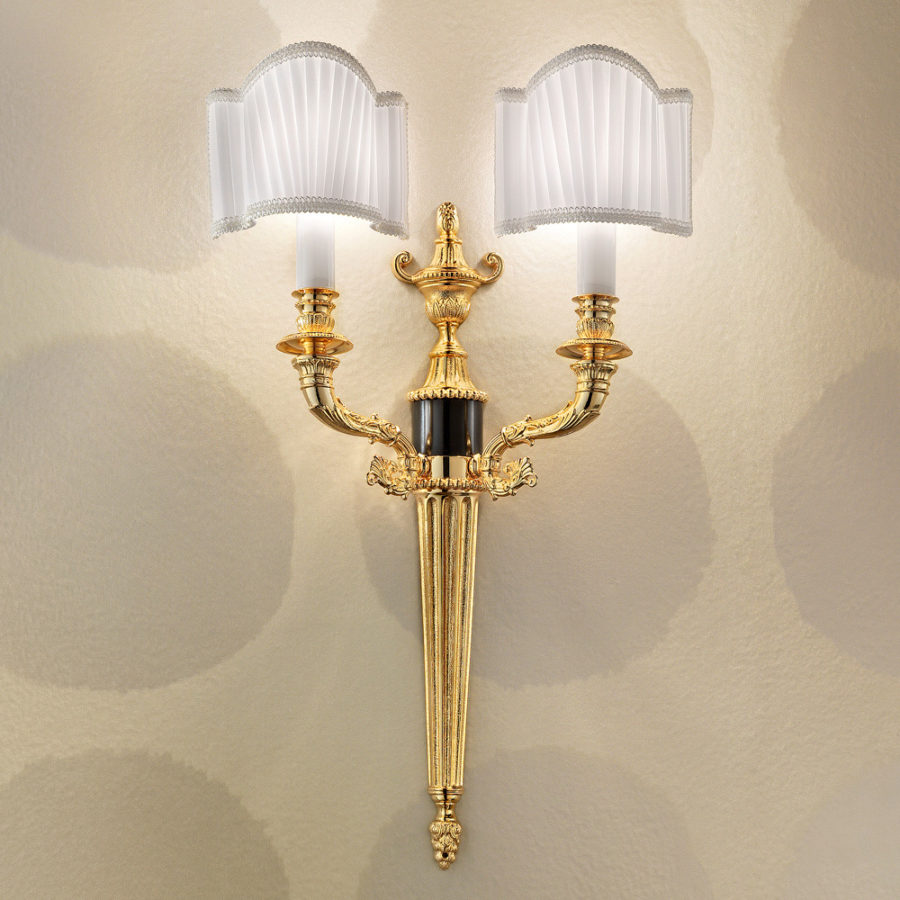 Gold Plated Designer Contemporary Wall Light - Juliettes Interiors