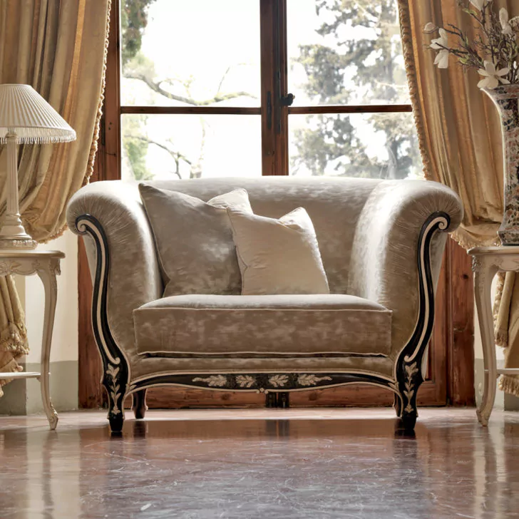 Venetian Designer Italian Armchair - Juliettes Interiors