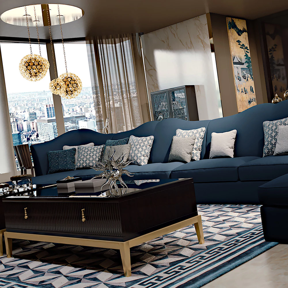 Art Deco Inspired Mirrored Coffee Table - Juliettes Interiors