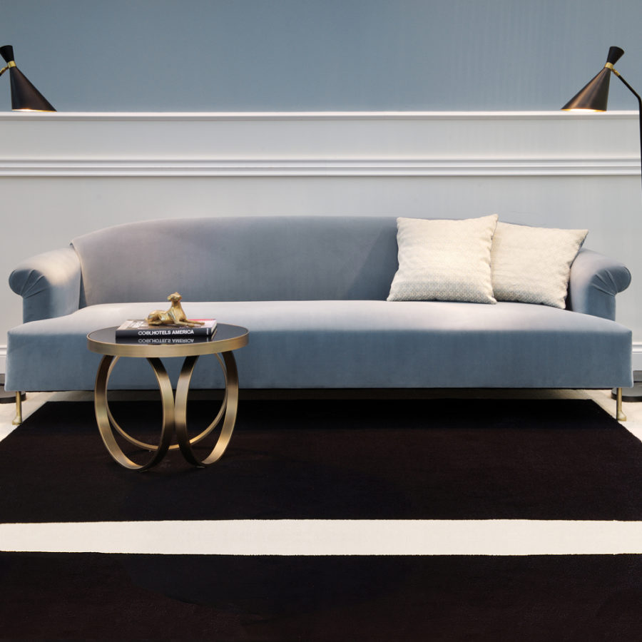 Contemporary Italian Designer Velvet Sofa - Juliettes Interiors