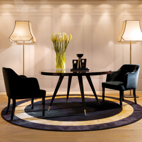 Contemporary Italian Round Dining Table - Juliettes Interiors