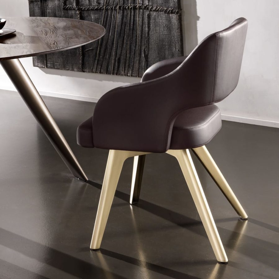 Elegant Contemporary Italian Round Small Dining Set