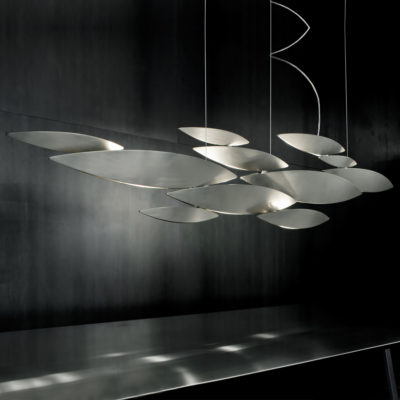 Contemporary Metal Pendant Light Feature - Juliettes Interiors
