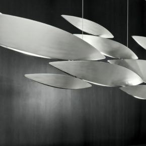 Contemporary Metal Pendant Light Feature - Juliettes Interiors