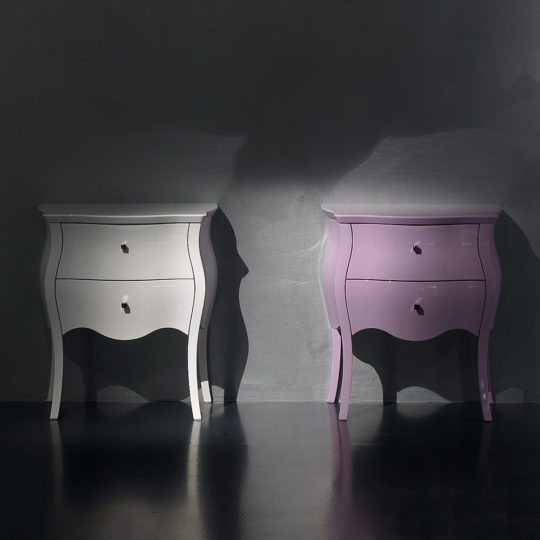 High End Contemporary Italian Designer Bedside Table - Juliettes Interiors