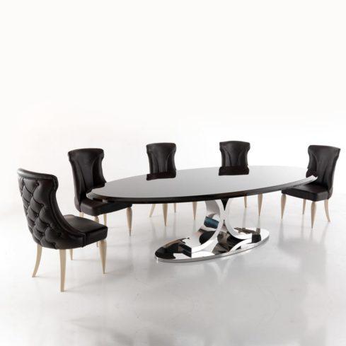 Exquisite High End Designer Italian Oval Dining Table