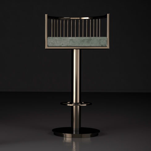 Exclusive Modern High End Swivel Bar Stool - Juliettes Interiors