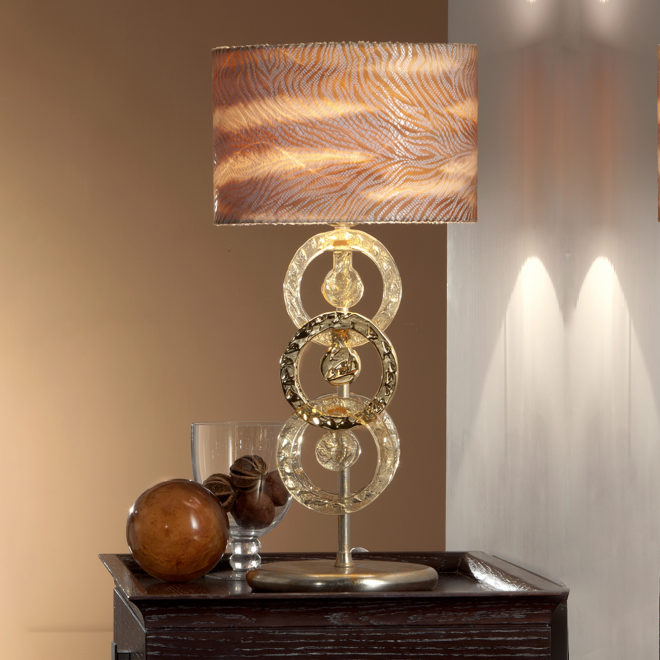 Modern Italian Geometric Designer Table Lamp With Shade - Juliettes ...