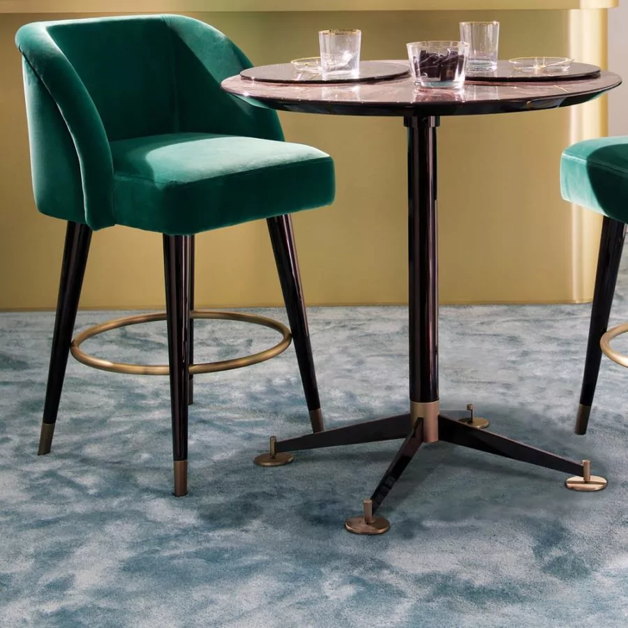High End Designer Bar Table And Bar Chairs Set - Juliettes Interiors