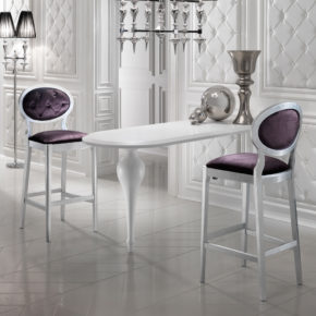 High End Designer Bar Table And Bar Chairs Set - Juliettes Interiors