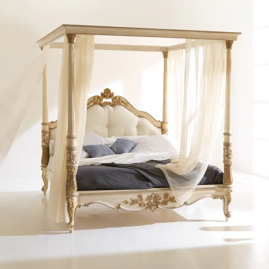 High End Italian Designer Four Poster Bed - Juliettes Interiors