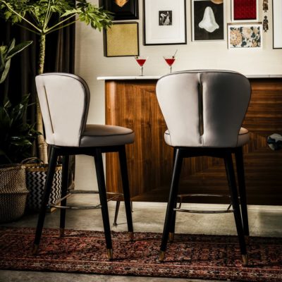 Contemporary Designer Bar Stool - Juliettes Interiors