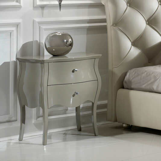 High End Contemporary Italian Designer Bedside Table - Juliettes Interiors