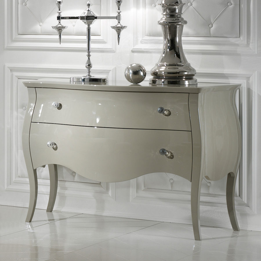 Contemporary Designer Leather Upholstered Chest Of Drawers - Juliettes ...