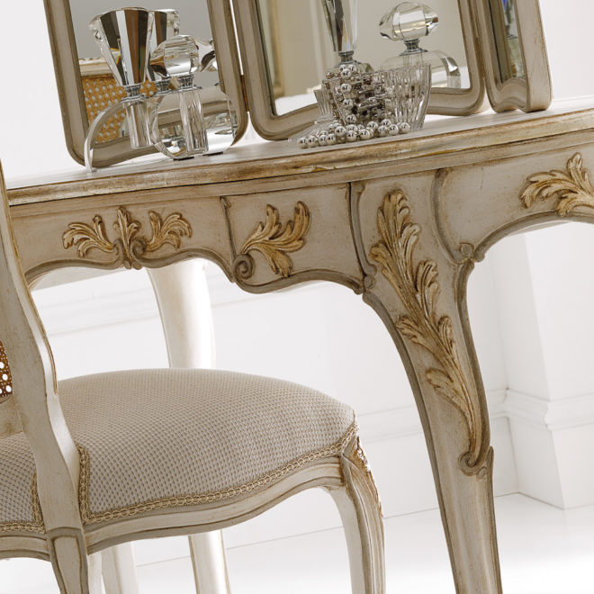 Italian Designer Rococo Dressing Table Set - Juliettes Interiors