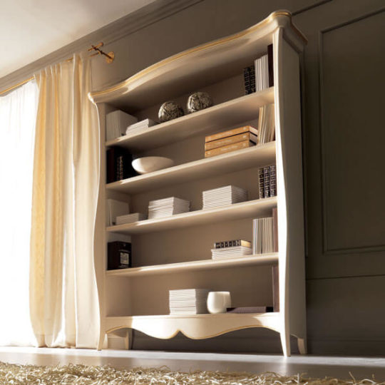 High End Italian Designer Burl Veneered Bookcase - Juliettes Interiors
