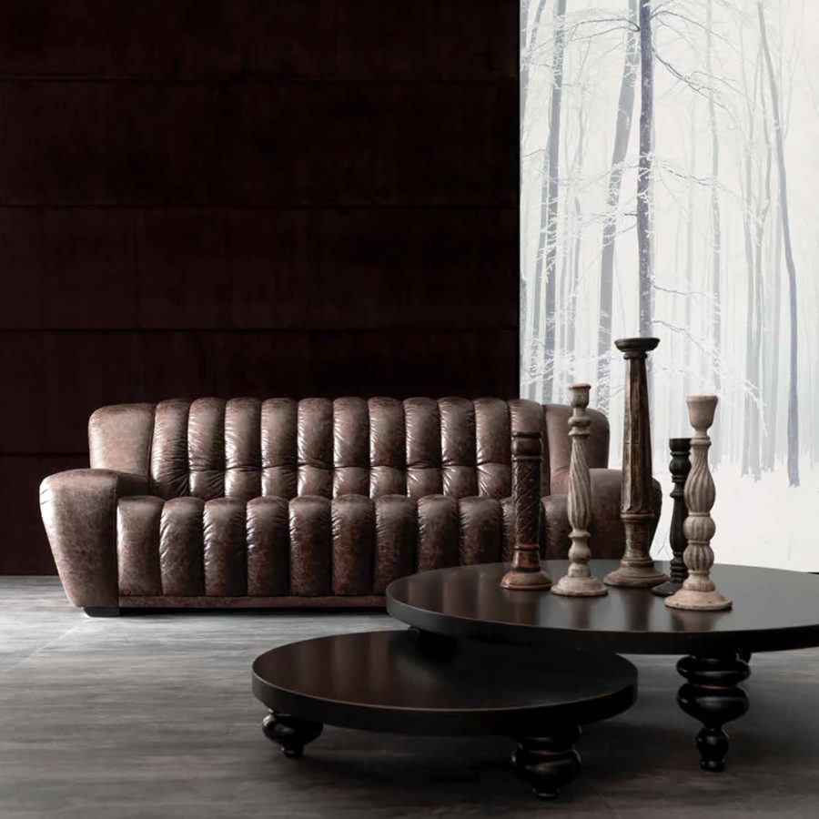 Low Round Designer Coffee Table Set - Juliettes Interiors