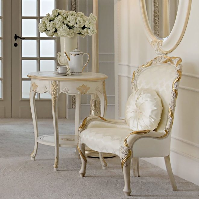Classic Italian Bedside Table With Drawers - Juliettes Interiors