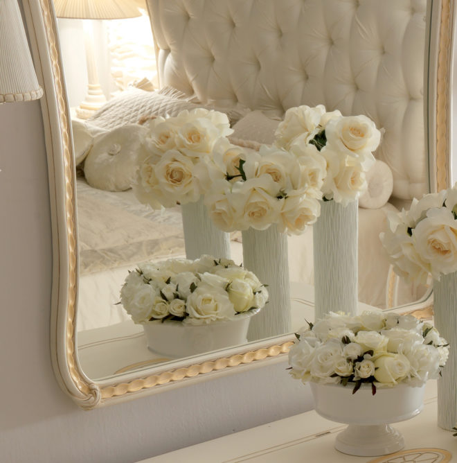 Luxury Ivory And Gold Italian Wall Mirror - Juliettes Interiors