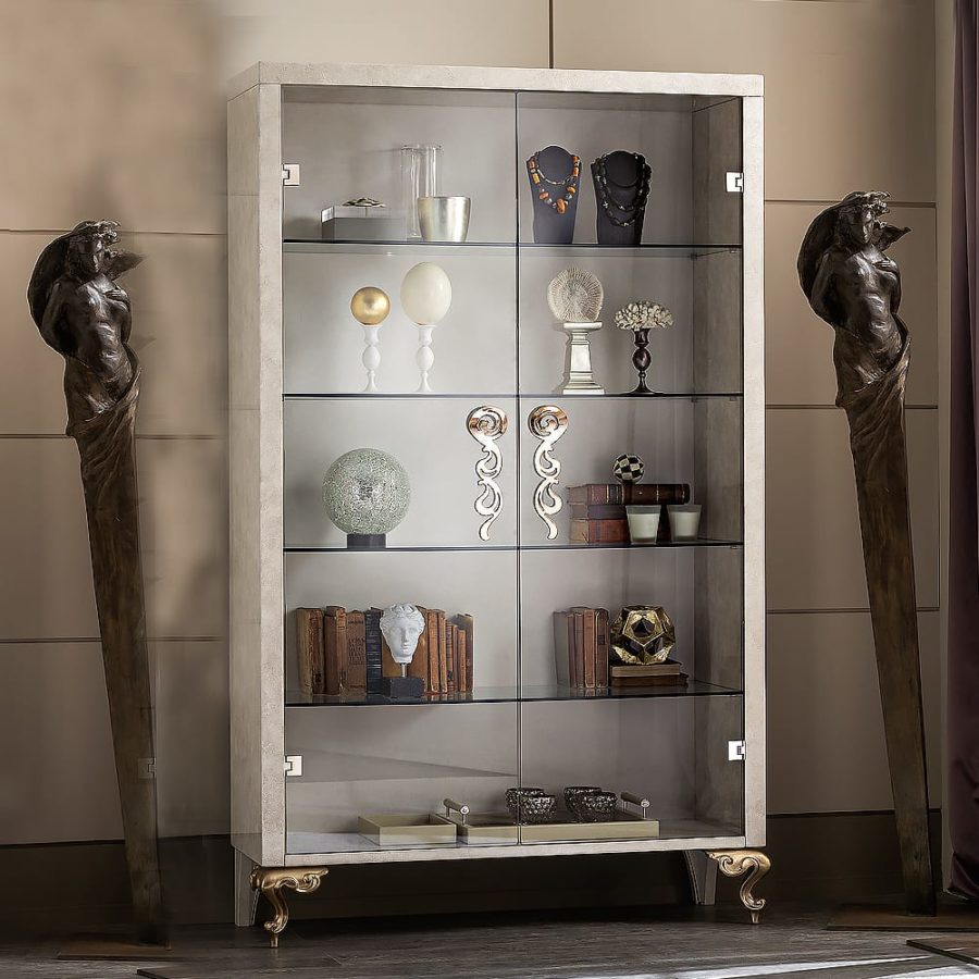 Luxury Mother Pearl Display Cabinet - Juliettes Interiors