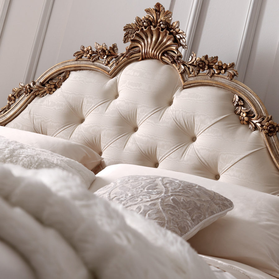 Luxury Ornate Carved Rococo Bed - Juliettes Interiors