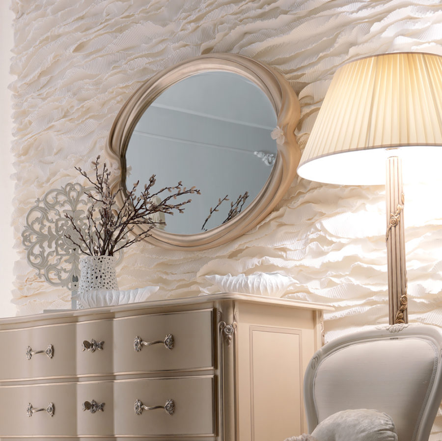 Opulent Italian Swirl Gold Oval Mirror - Juliettes Interiors