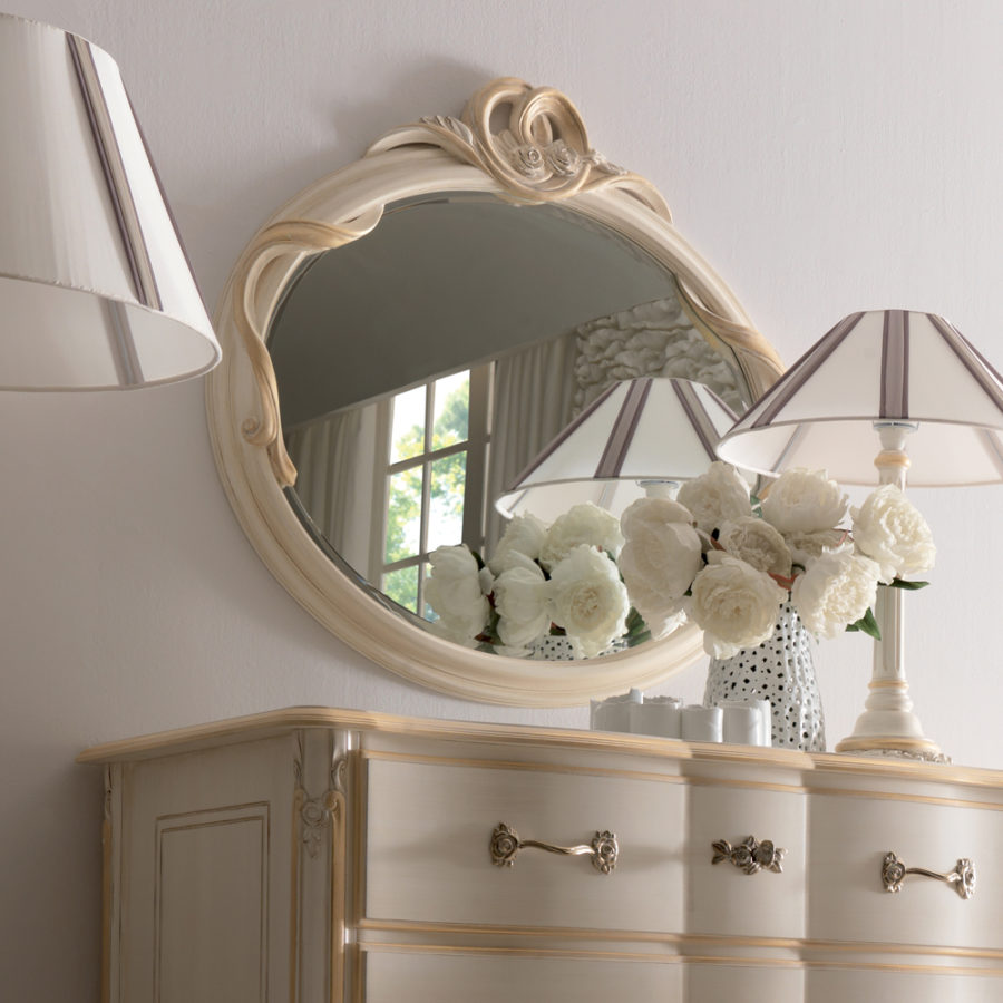 Opulent Italian Swirl Oval Wall Mirror - Juliettes Interiors
