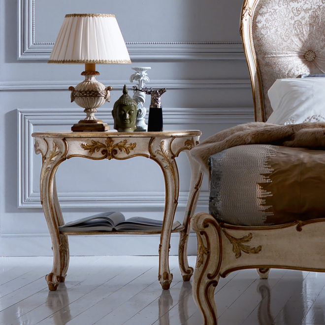 Discover the Ornate Italian Designer Bedside Table