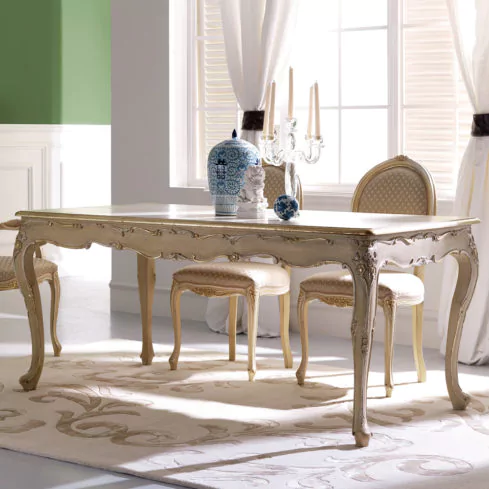 Large Contemporary Italian Rectangular Marble Dining Set
