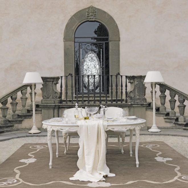 Reproduction Italian Marble Oval Dining Table - Juliettes Interiors