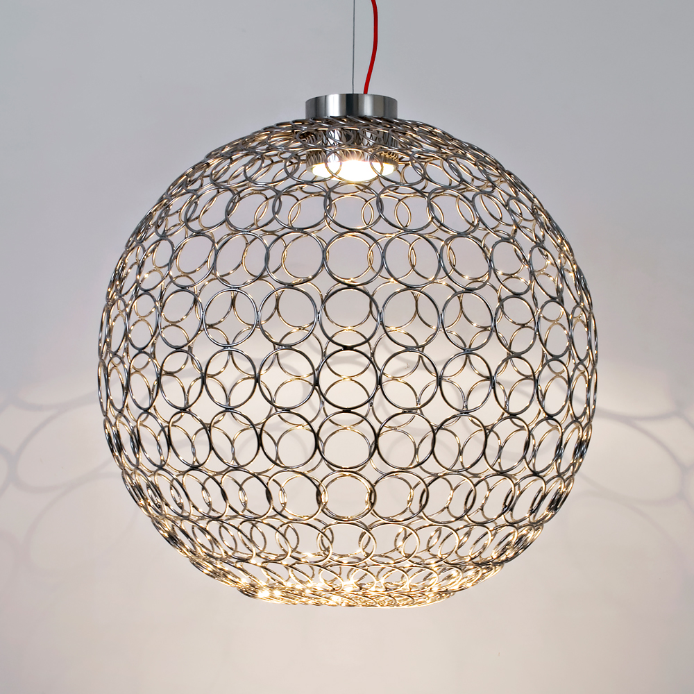 Silver Metal Ball Light - Juliettes Interiors