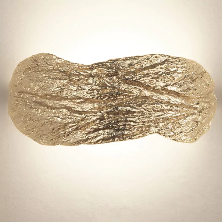 Textured Gold Plated Wall Light - Juliettes Interiors