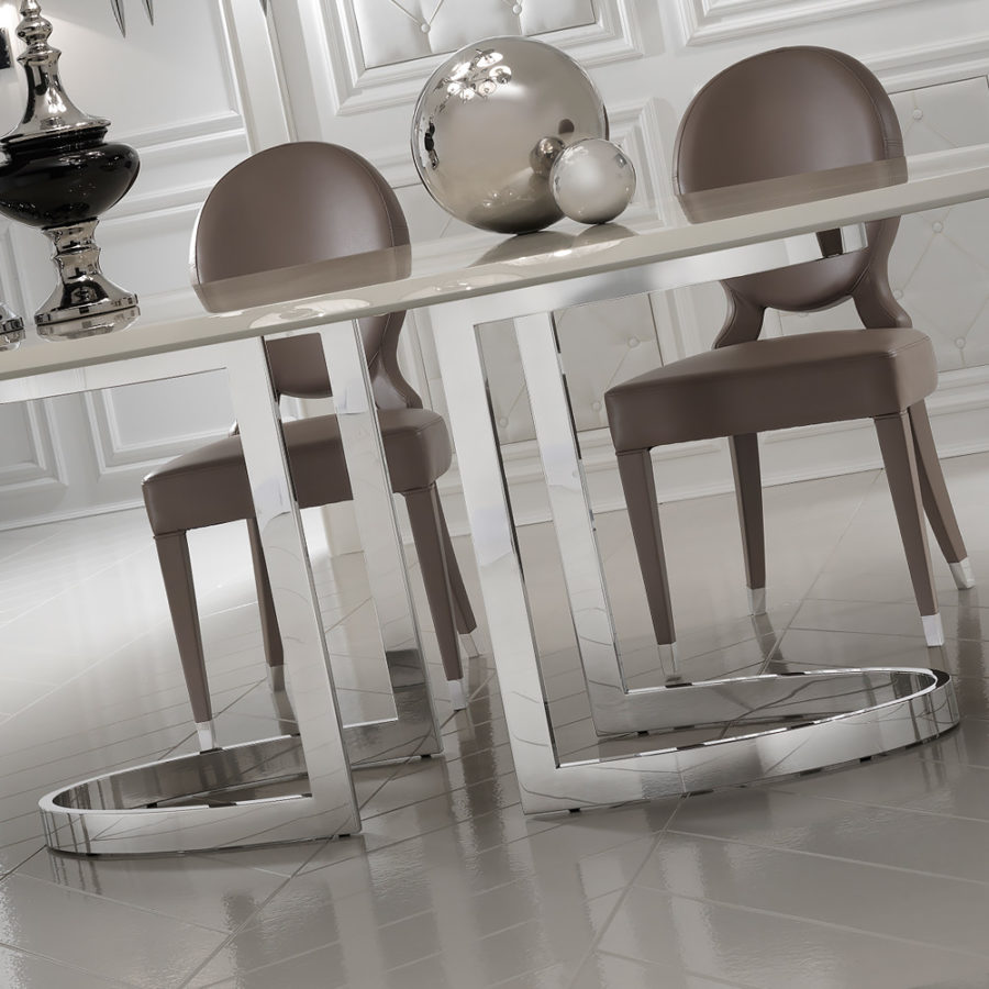 Elegant High End Oval Designer Dining Table for Your Home