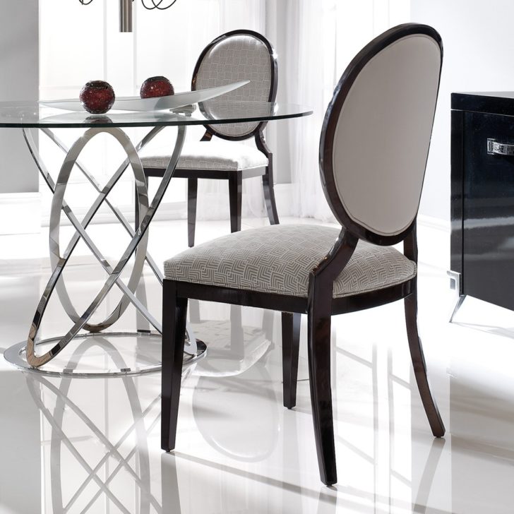 Luxury Italian Upholstered Nubuck Dining Chair - Juliettes Interiors