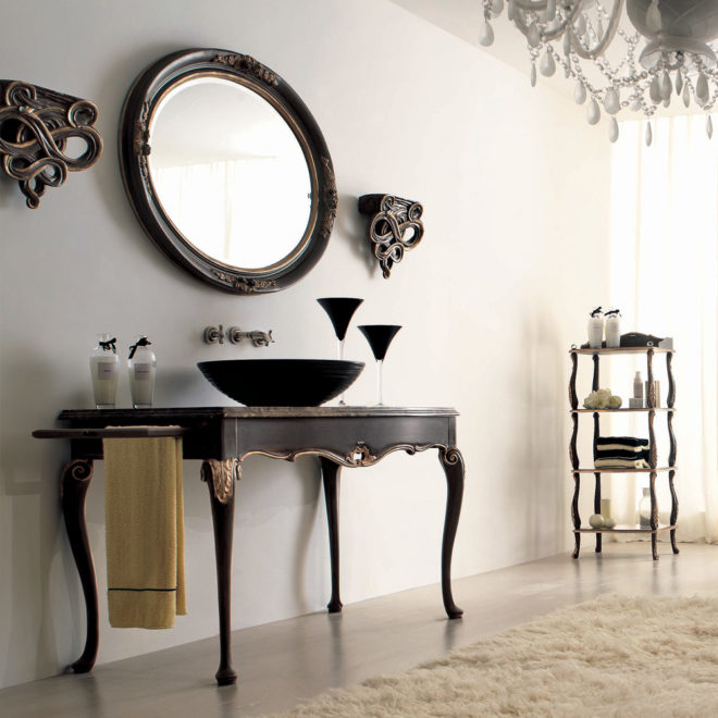 Marble Topped Designer Italian Bathroom Basin - Juliettes Interiors