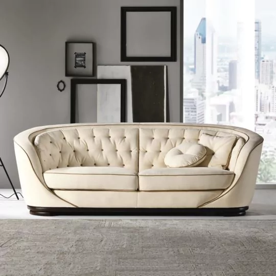 Transform Your Living Room with a Modern Cream Sofa