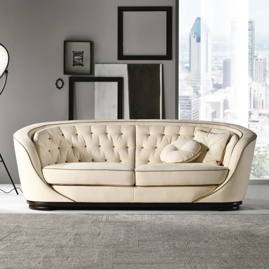 Transform Your Living Room with a Modern Cream Sofa