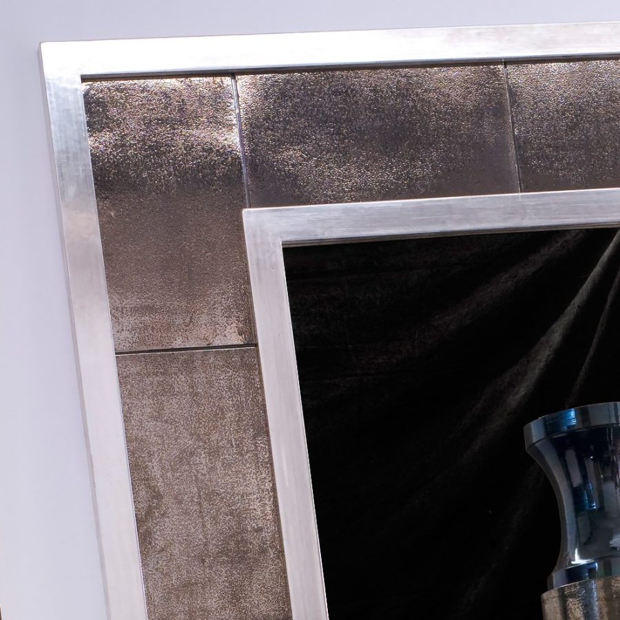 Exclusive Platinum Plated Italian Mirror - Juliettes Interiors