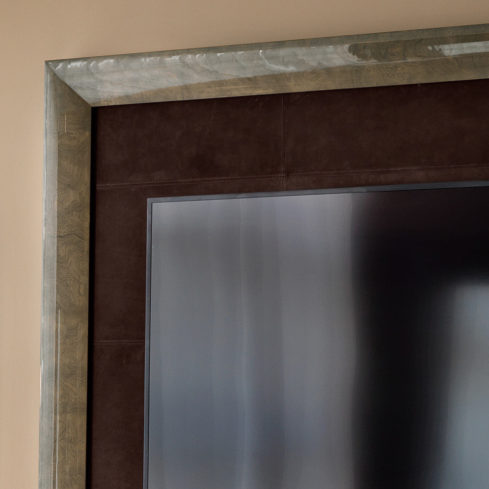 Italian Designer Media Unit With TV Wall Frame - Juliettes Interiors