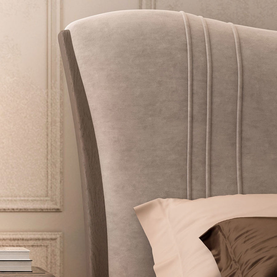 High End Italian Designer Upholstered Bed - Juliettes Interiors