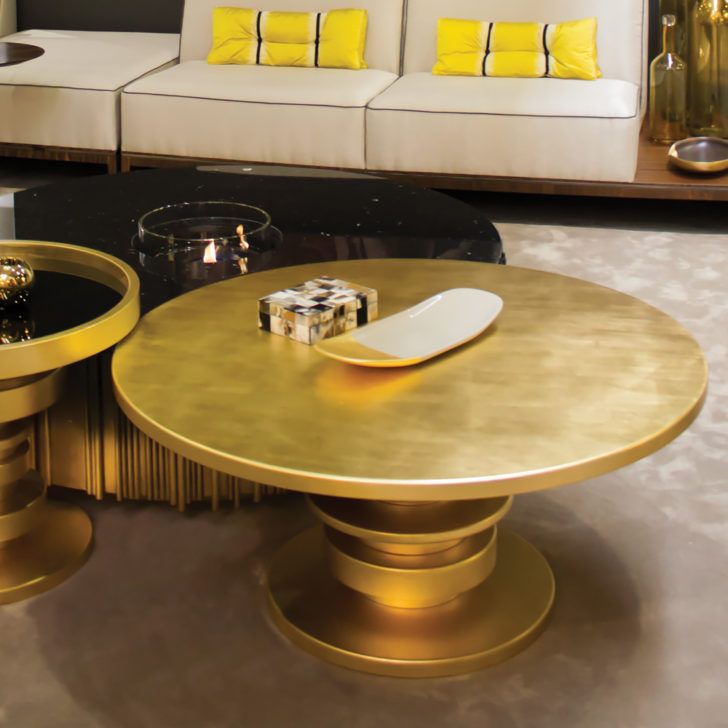 Striking Designer Round Coffee Table for Your Living Space