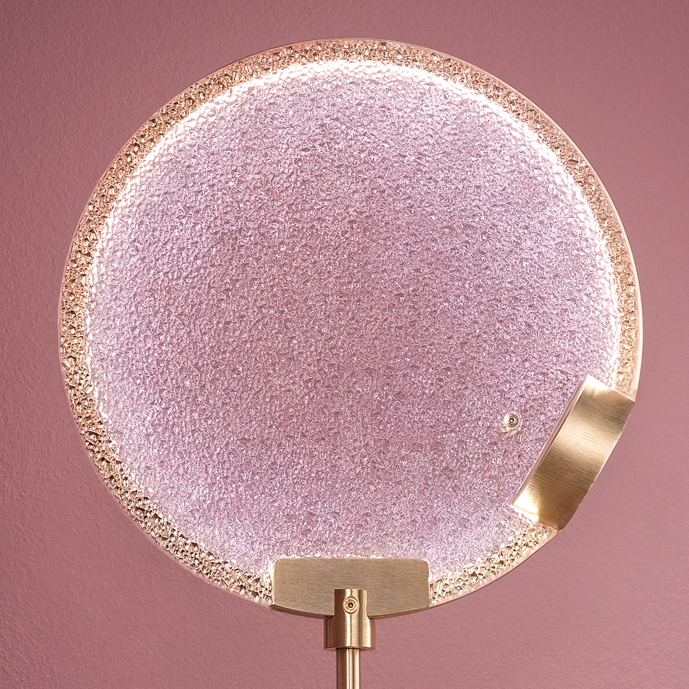 Modern Round Coloured Glass Diffuser Table Lamp - Juliettes Interiors
