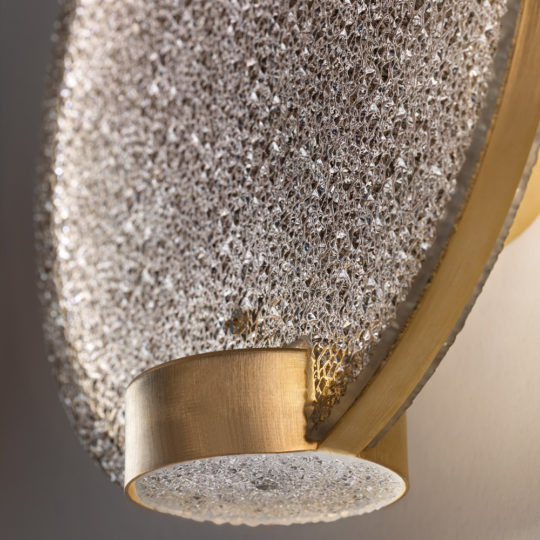 Modern Round Coloured Glass Diffuser Wall Light - Juliettes Interiors