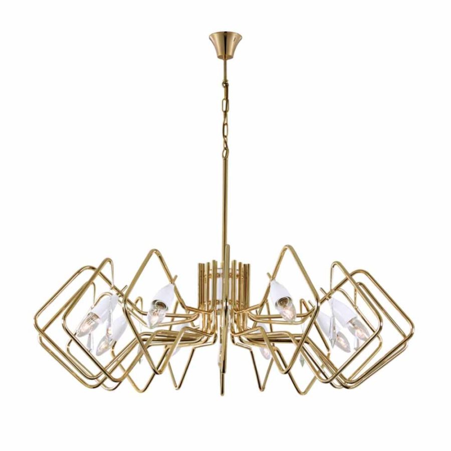 Contemporary Crystal Abstract Chandelier - Juliettes Interiors