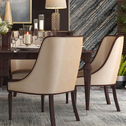 Luxury Exclusive Dining Table And Chairs Set - Juliettes Interiors