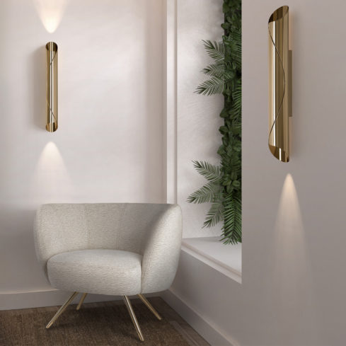 Contemporary Vertical Wall Light - Juliettes Interiors