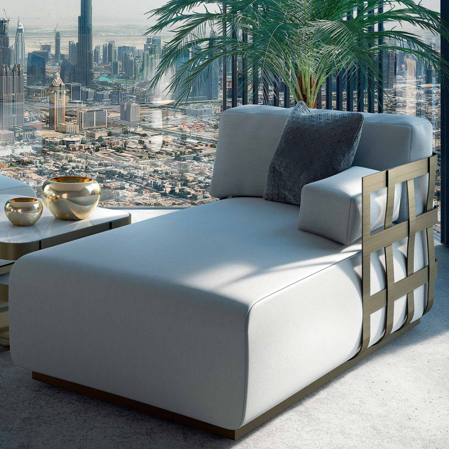 Outdoor Garden Chaise Longue - Juliettes Interiors
