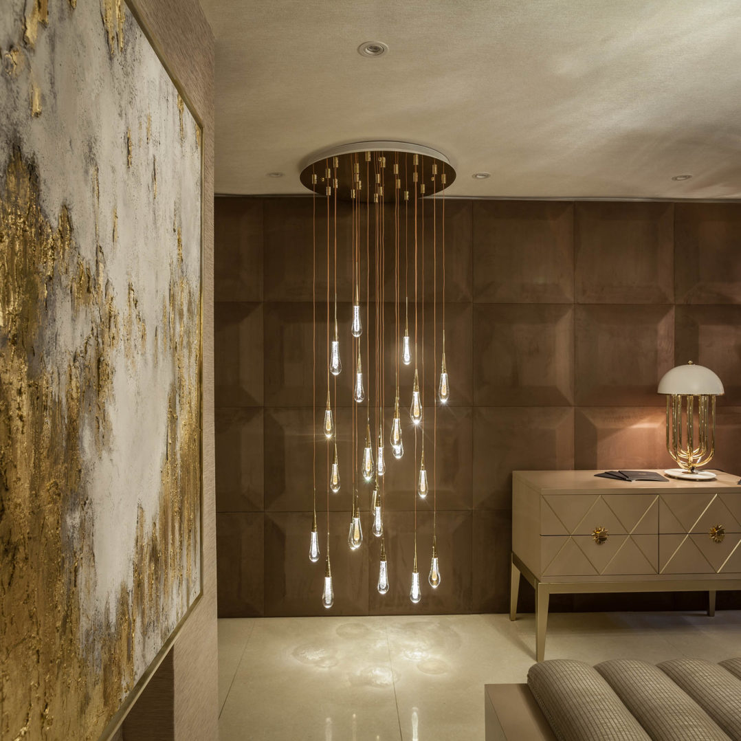 Exclusive Glass Drop Chandelier - Juliettes Interiors