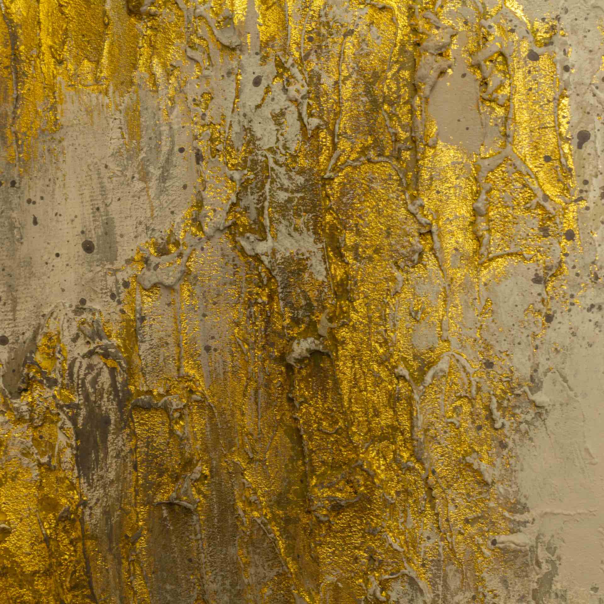 Original Gold Leaf Abstract Painting - Juliettes Interiors