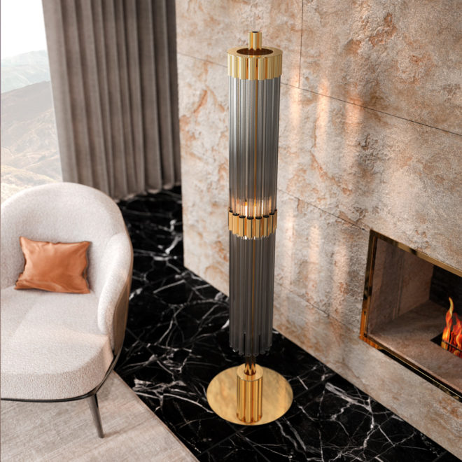 Large Modern Floor Lamp - Juliettes Interiors